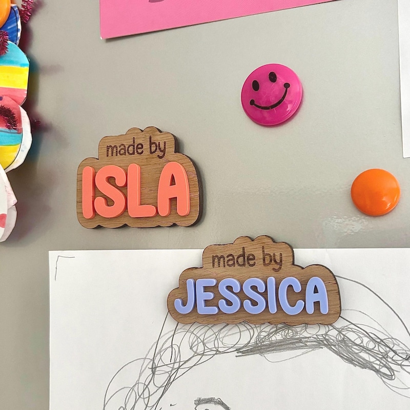 Kids Acrylic Magnets - Etsy UK