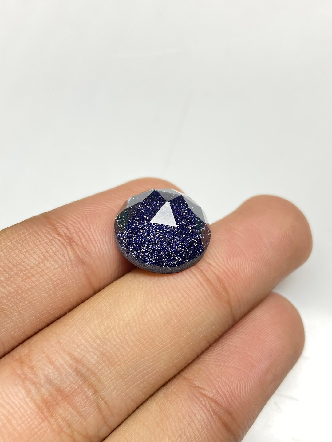 Sunstone Gemstone Blue Sunstone Rose Cut Gemstone AAA - Etsy