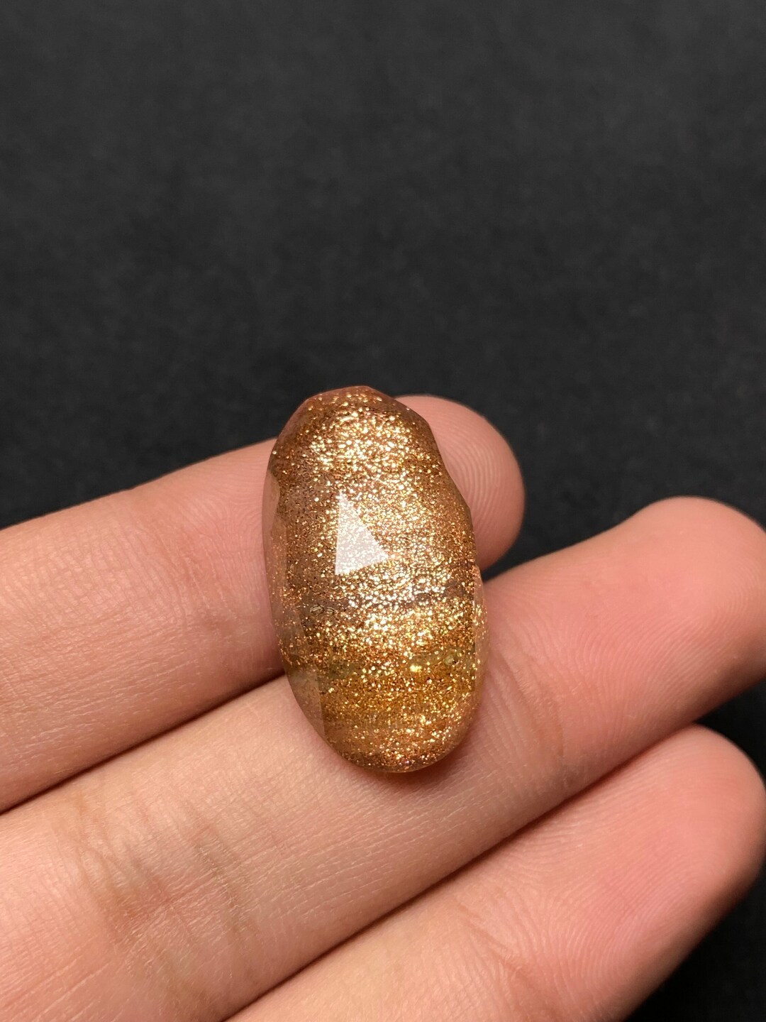 Sunstone Gemstone, Golden Sunstone Doublet Rose Cut Gemstone, Top ...