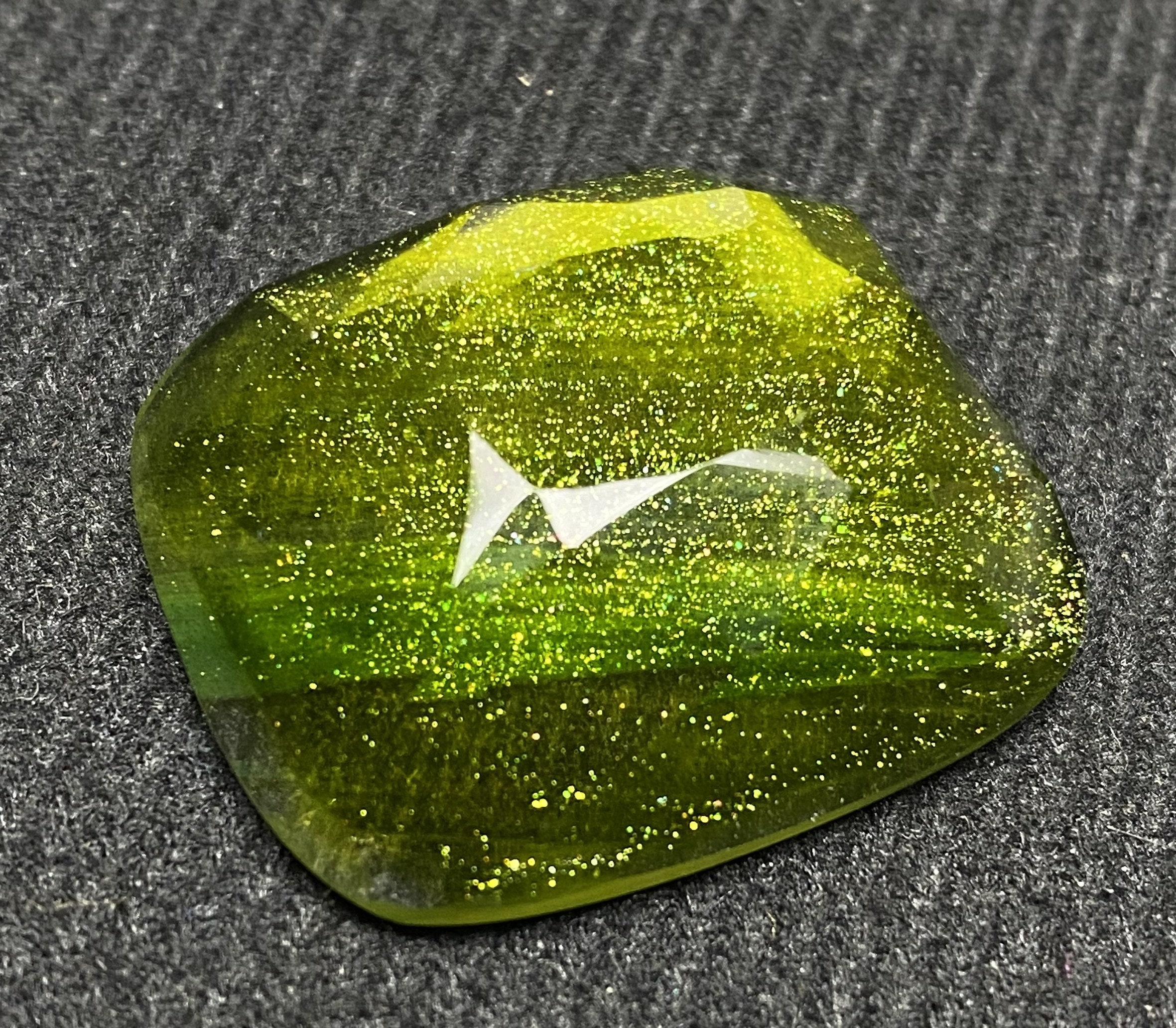 Sunstone Gemstone Green Sunstone Doublet Rose Cut Gemstone - Etsy