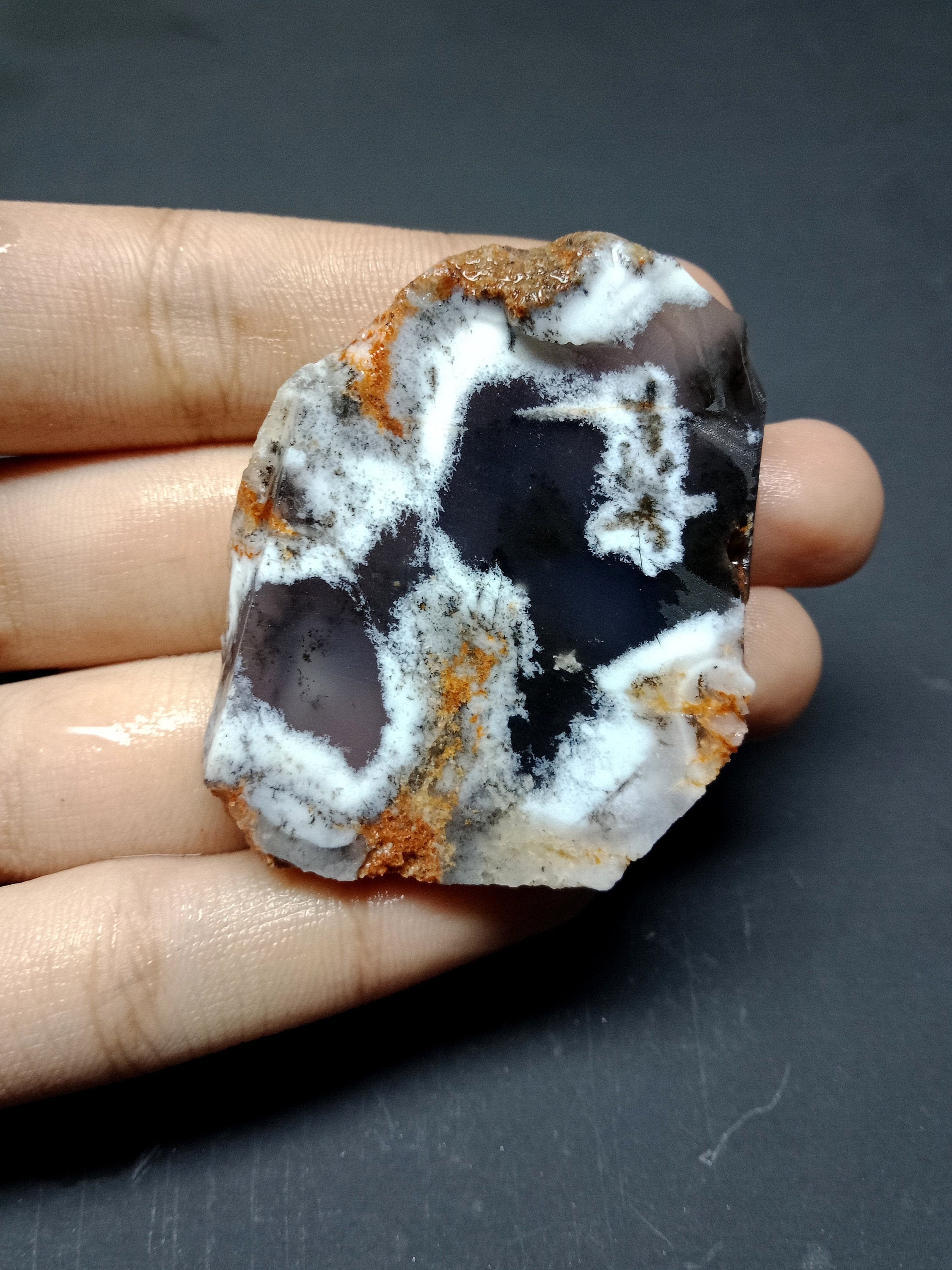 Dendritic Agate Rough Natural Dendritic Agate Rough Slice. | Etsy