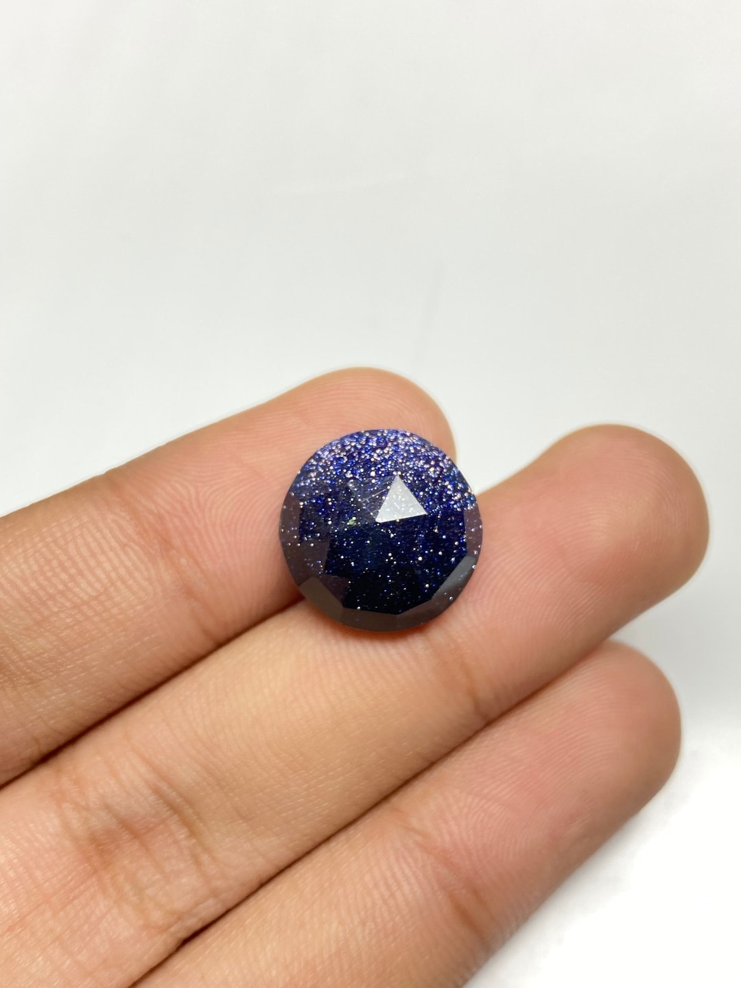 Sunstone Gemstone Blue Sunstone Rose Cut Gemstone AAA - Etsy