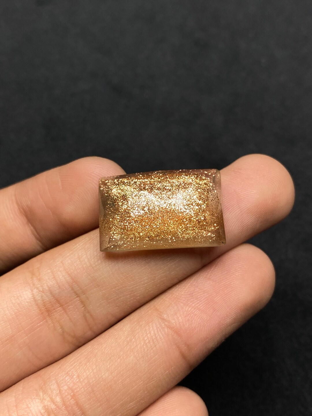 Golden Sunstone Doublet Rose Cut Gemstone AAA Quality Golden - Etsy