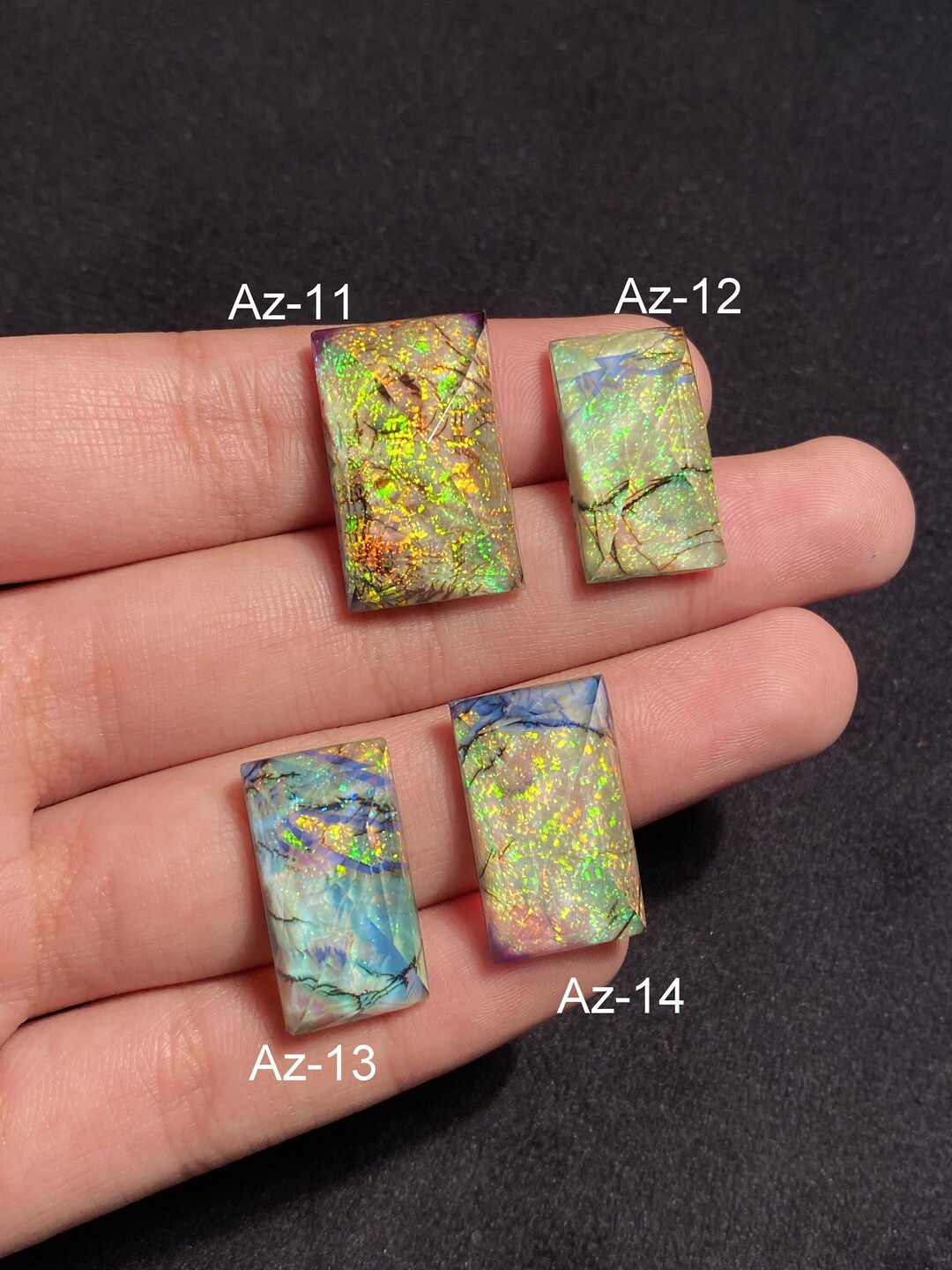 Opal Stone AAA Quality Monarch Opal Doublet Rose Cut - Etsy