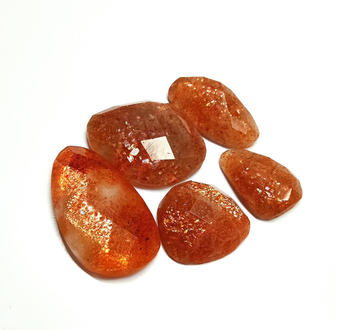Sunstone Gemstone, Natural Sunstone Rose Cut Gemstone, AAA Quality ...