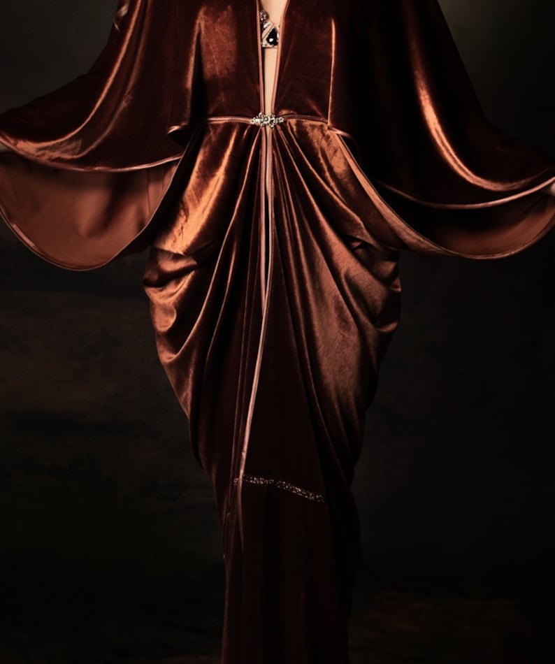 1920s Velvet Gown Royal Copper Cinnamon Color Hollywood Style - Etsy