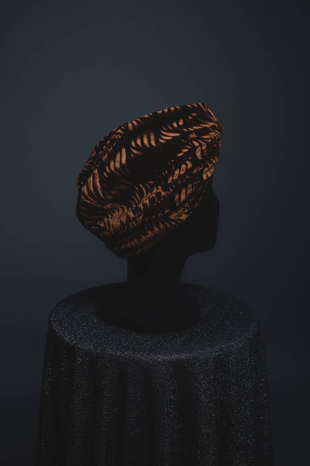 Chocolate Brown Velvet Turban Vinatege Retro Hair Cap, Hollywod Turban ...
