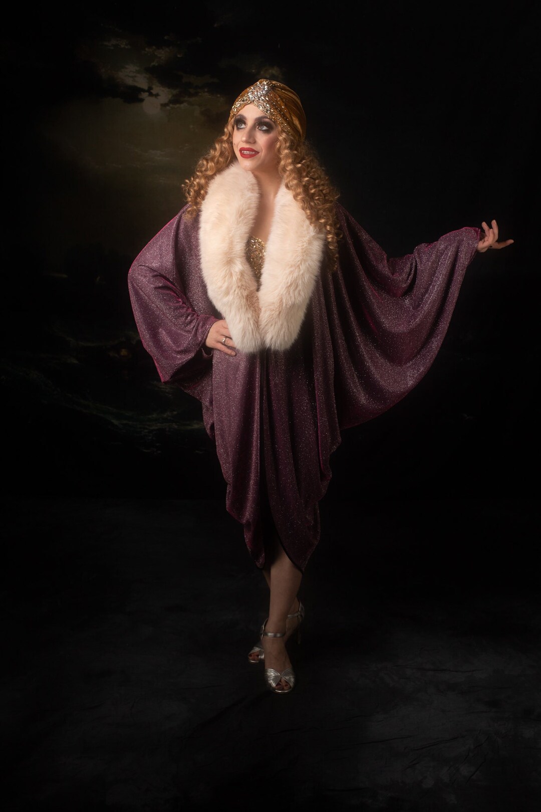 Aristocratic Pink 1920s Faux Fur Gown Color Hollywood Style - Etsy