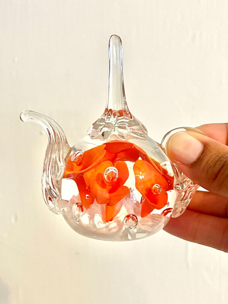 Vintage St. Clair Art Glass Teapot Paperweight - Etsy