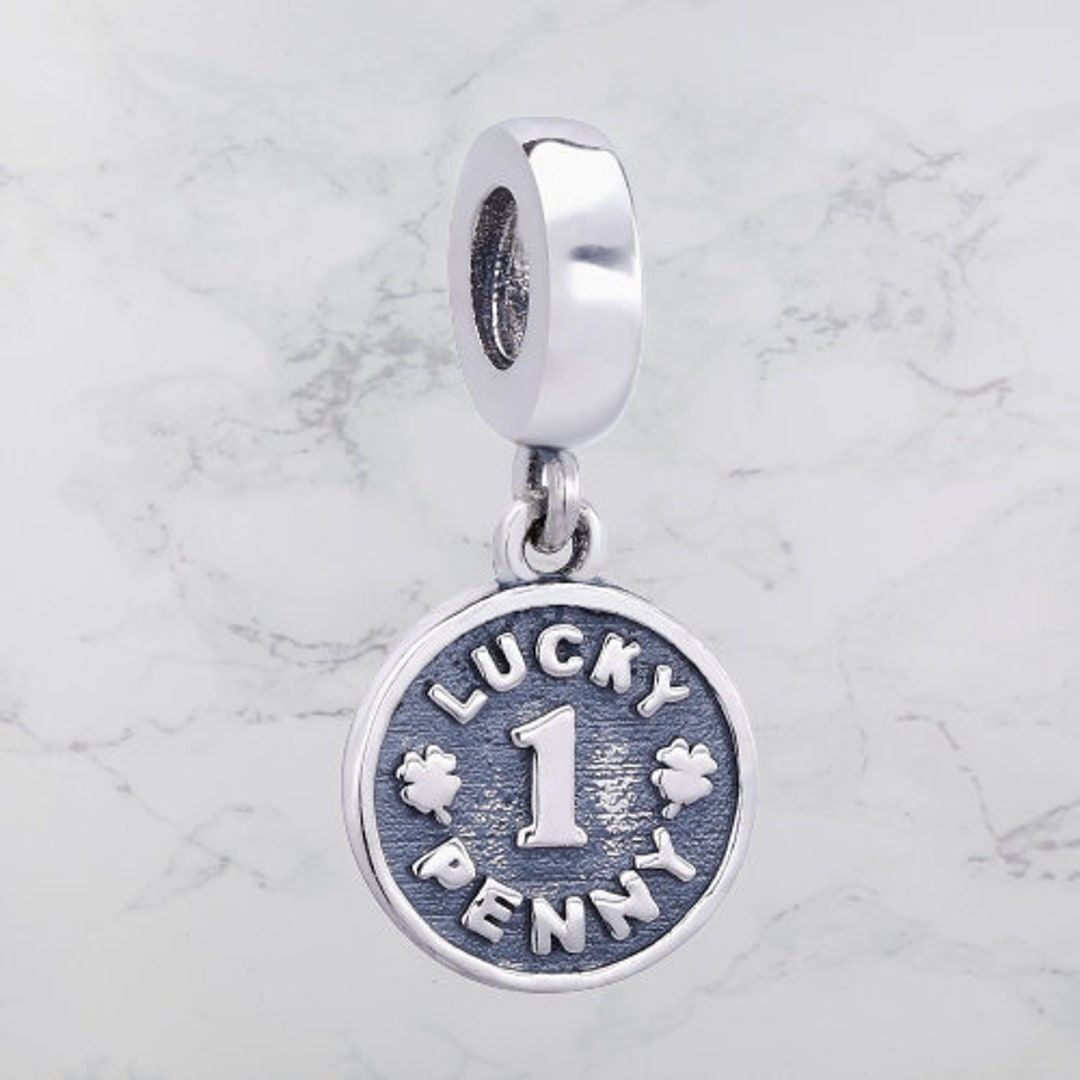 Pandora Lucky Penny Pendant Charm Item Rare Authentic S925 - Etsy