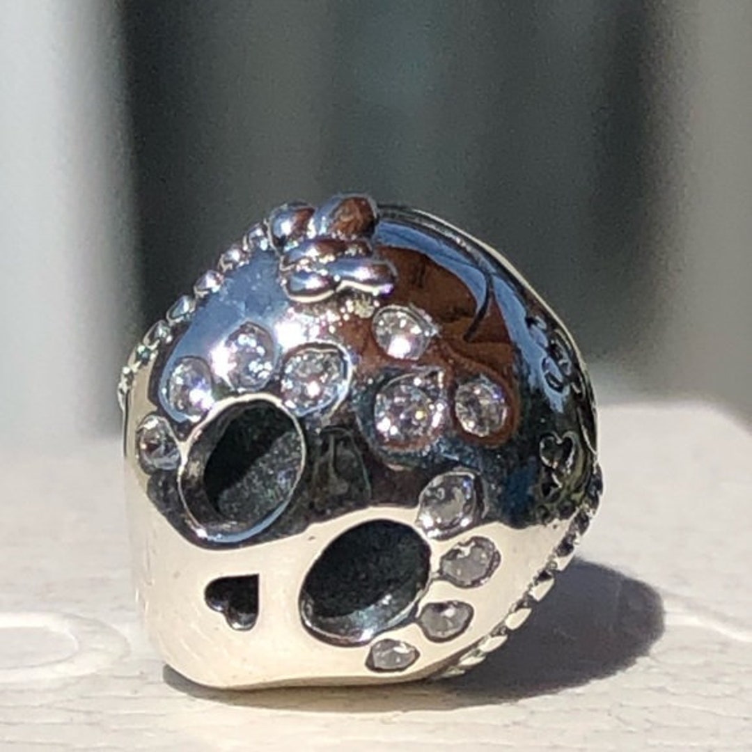 Pandora Sparkling Skull Charm 797866CZ, Halloween Charms - Etsy