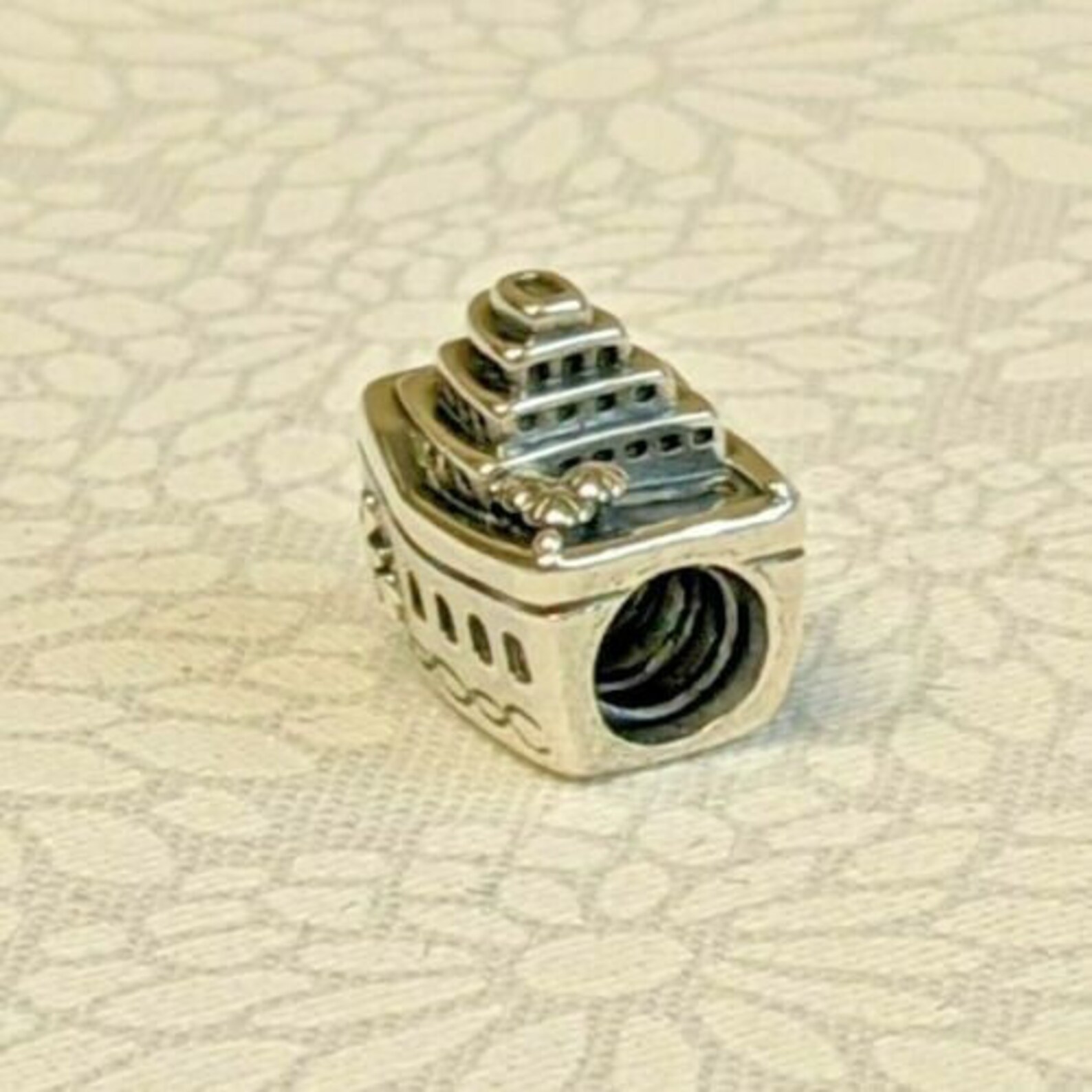 Pandora Charm Sterling Silver All Aboard Cruise Ship Vacation | Etsy