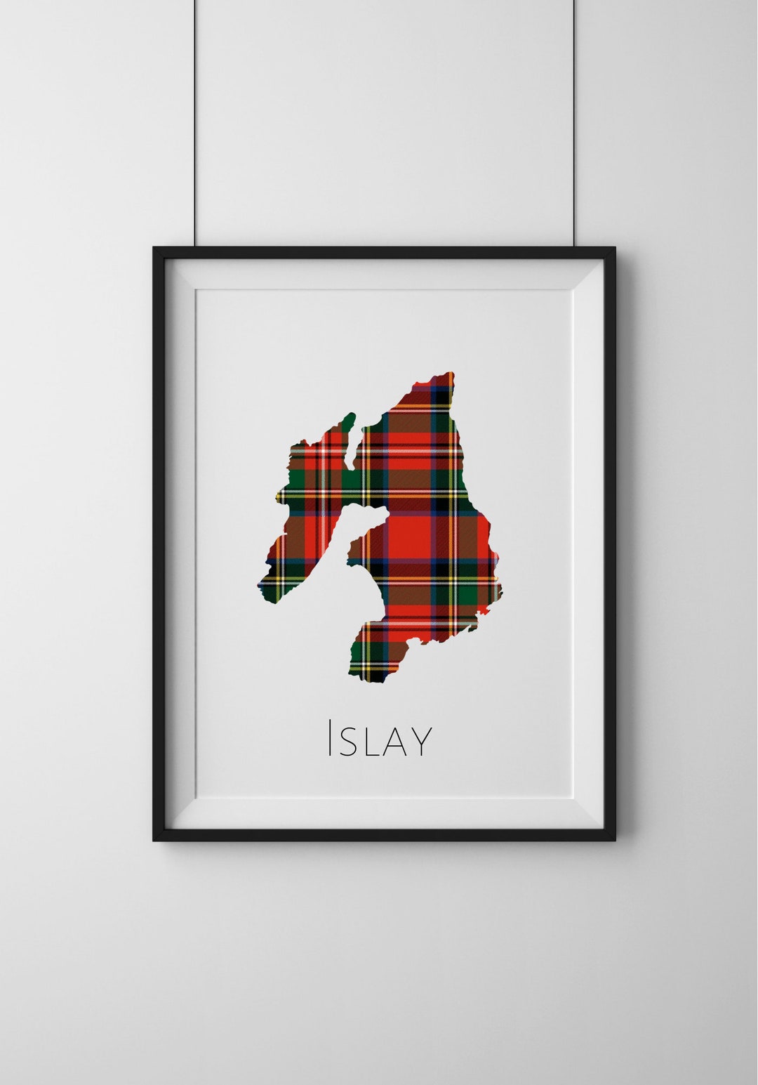 Clan Tartan Scottish Isle of Islay Print Custom Unframed Wall Art Gift ...