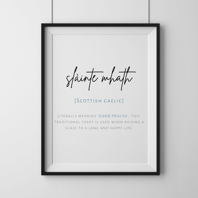 Slainte Print - Etsy
