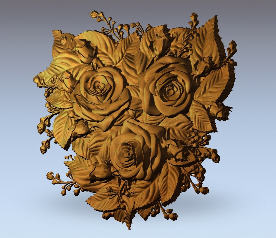 Bouquet of roses. 3D stl model stl file stl 3d stl 3d stl | Etsy