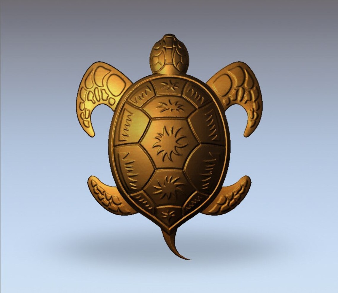 Turtle. 3D STL Model for CNC Router Engraver Carving Machine | Etsy