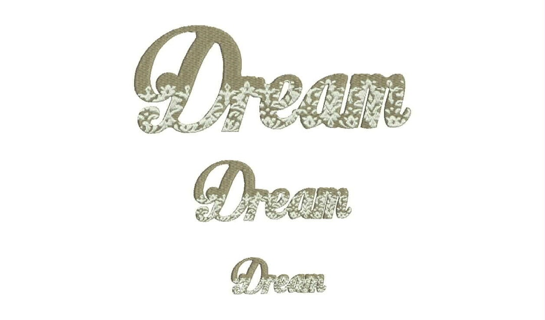 Dream 3 Sizes Machine Embroidery Design / Instant File Download / Pes ...