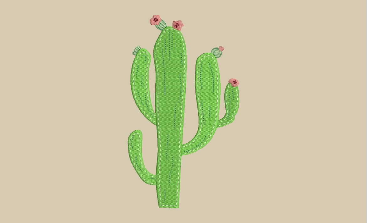 Cactus Machine Embroidery Design / Instant Digital File - Etsy