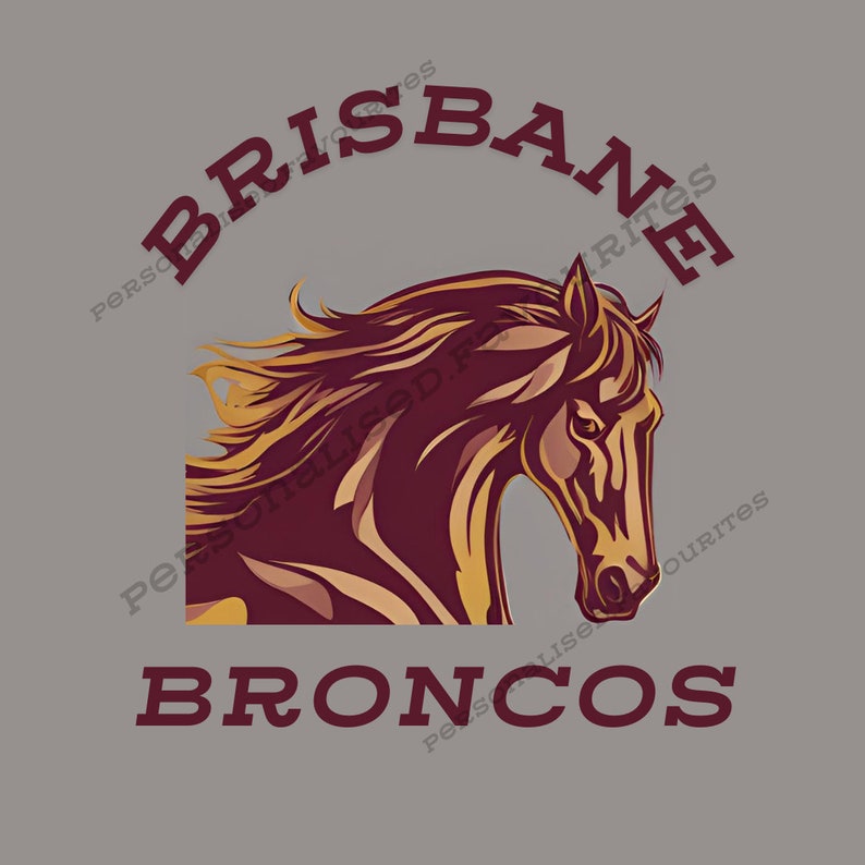 Brisbane Broncos - Logo - Etsy