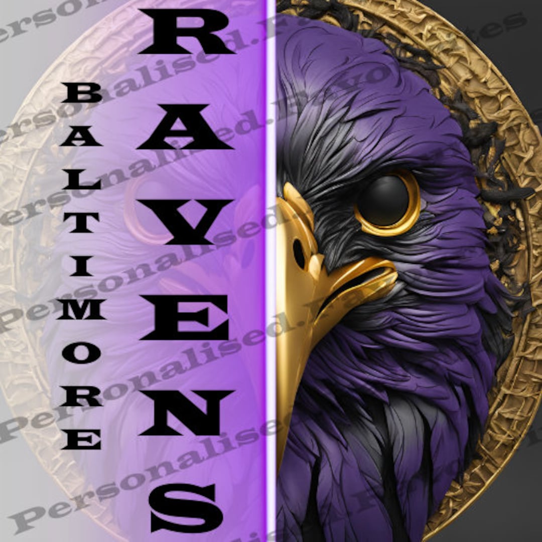 Baltimore Ravens Personalised Logo - Etsy