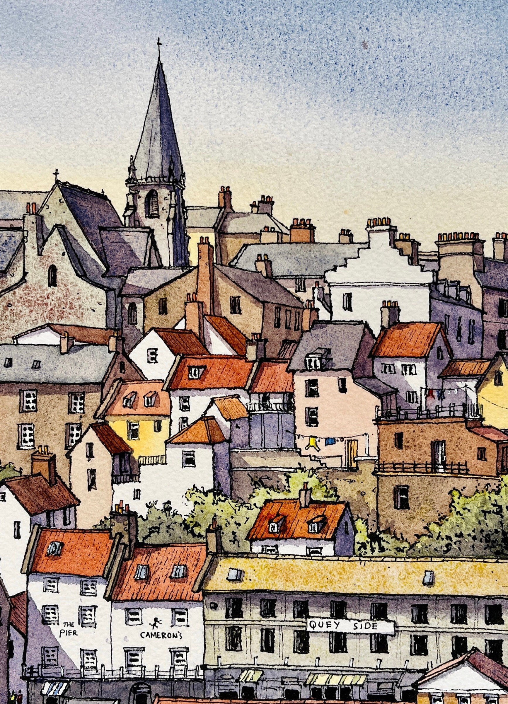 Whitby Quayside Art Print - Etsy