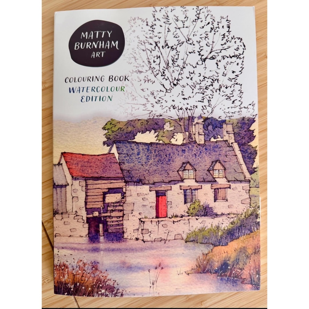 Watercolour Colouring Book! - Etsy