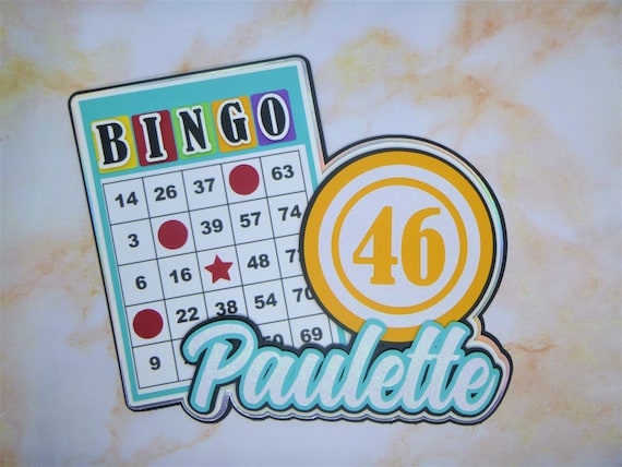 Bingo Cake Topper Personalized Birthday Cake Topper Game - Etsy