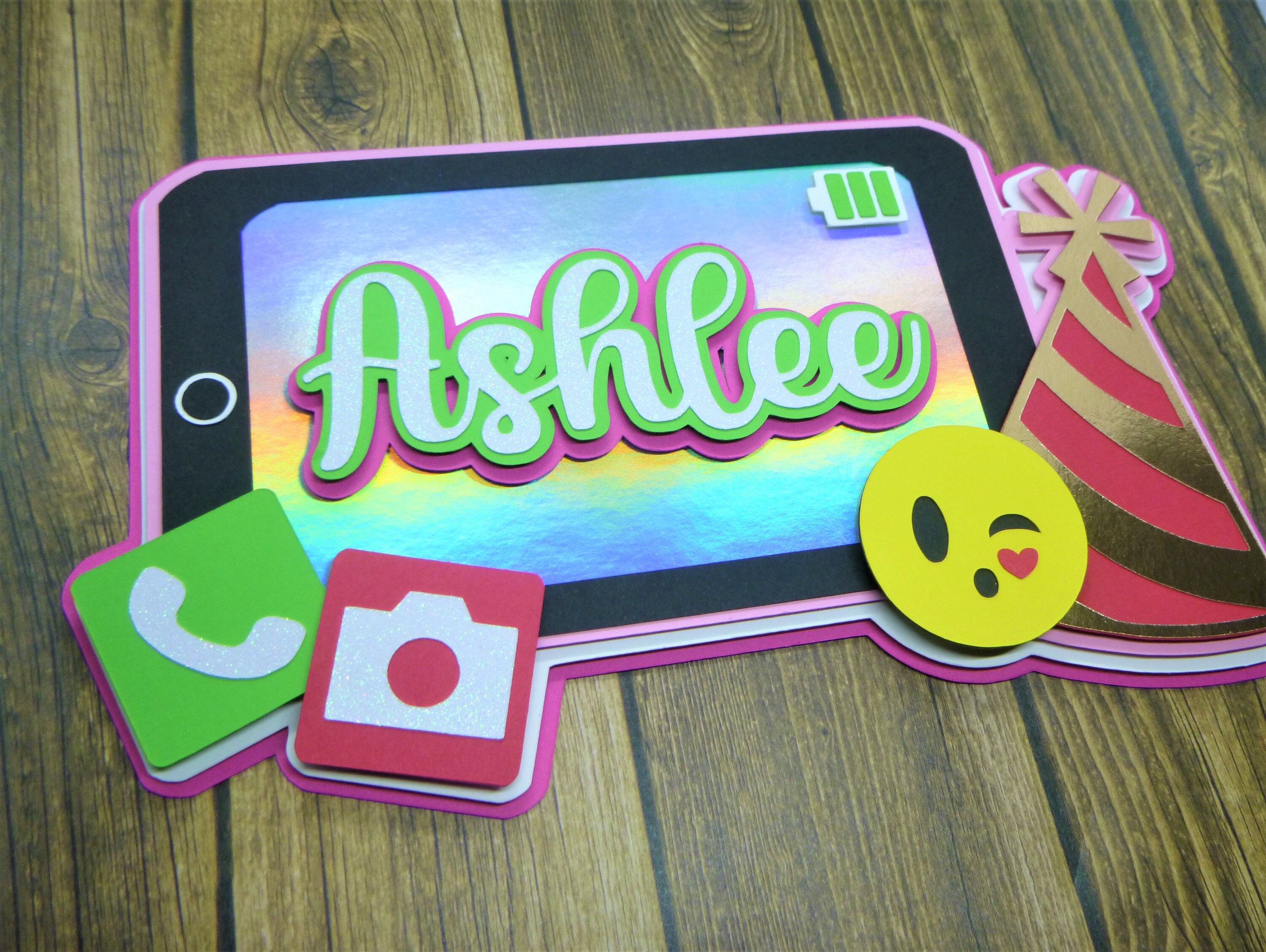 Cell Phone Cake Topper Personalized Birthday Cake Topper for - Etsy 日本