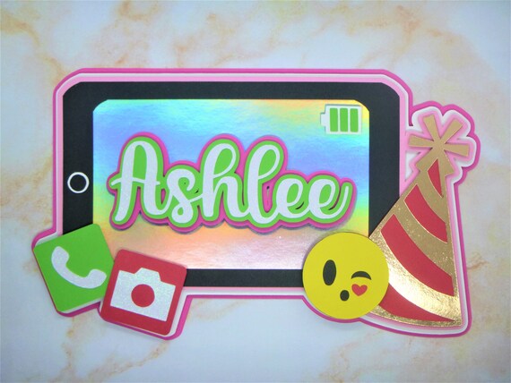 Cell Phone Cake Topper Personalized Birthday Cake Topper for - Etsy