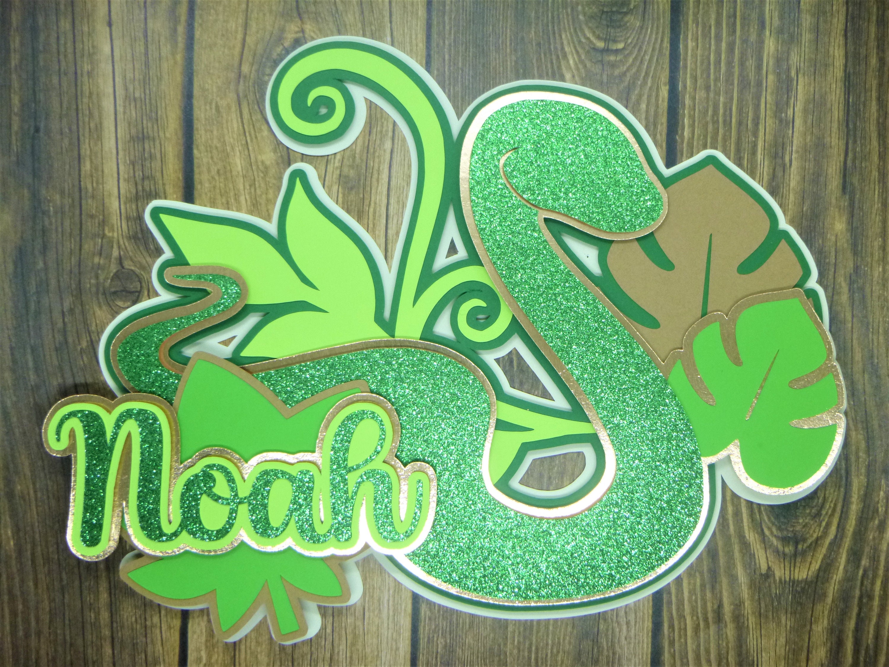 Snake Cake Topper Personalized Birthday Cake Topper for Boys - Etsy