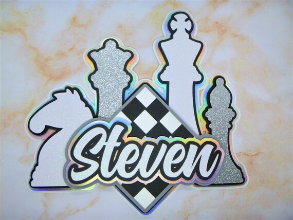 Chess Cake Topper Personalized Birthday Topper for Men Chess - Etsy