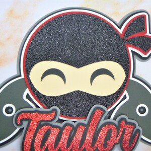 Ninja Cake Topper Personalized Birthday Cake Topper for Kids - Etsy