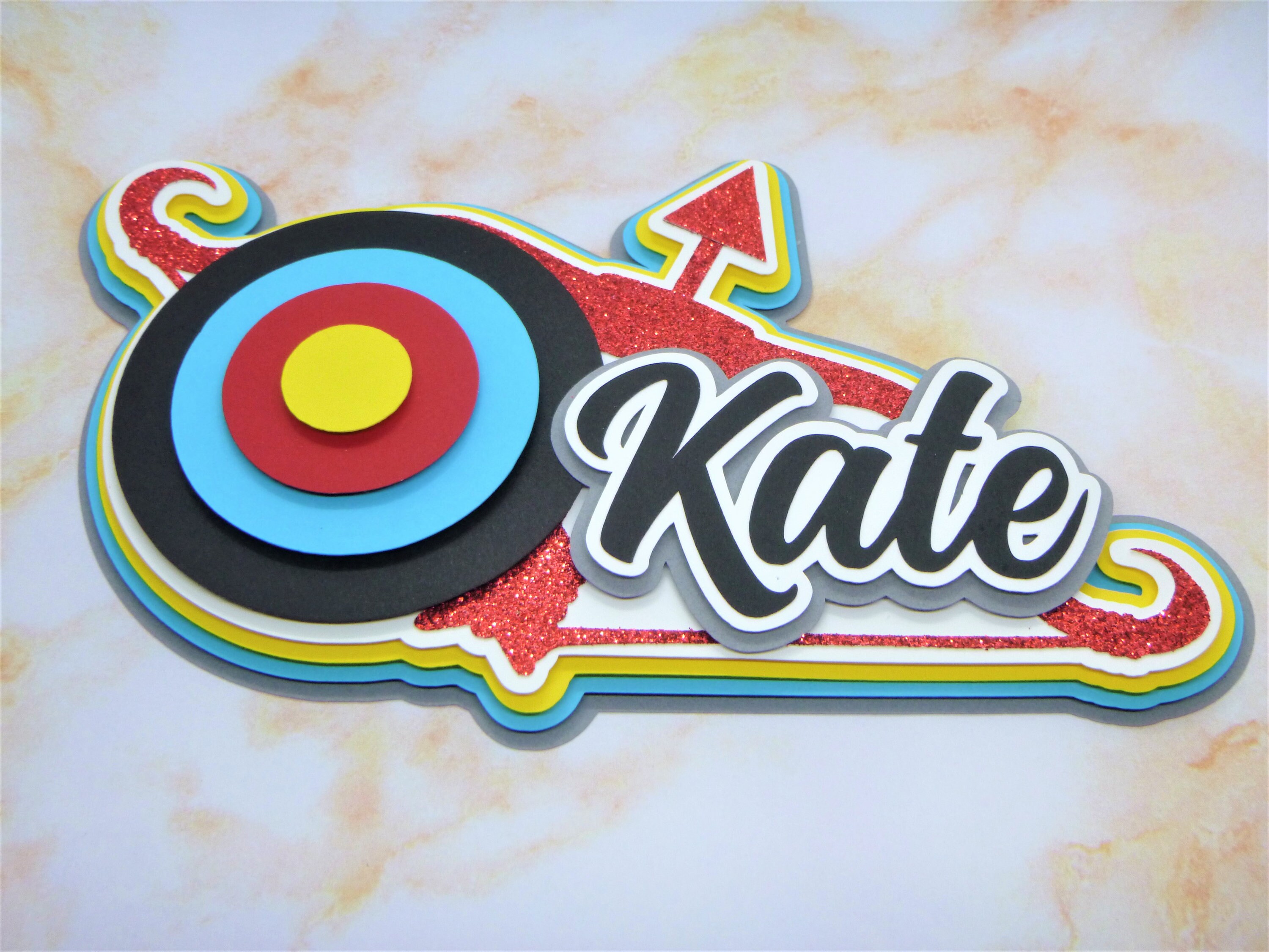 Archery Cake Topper Personalized Birthday Cake Topper for - Etsy