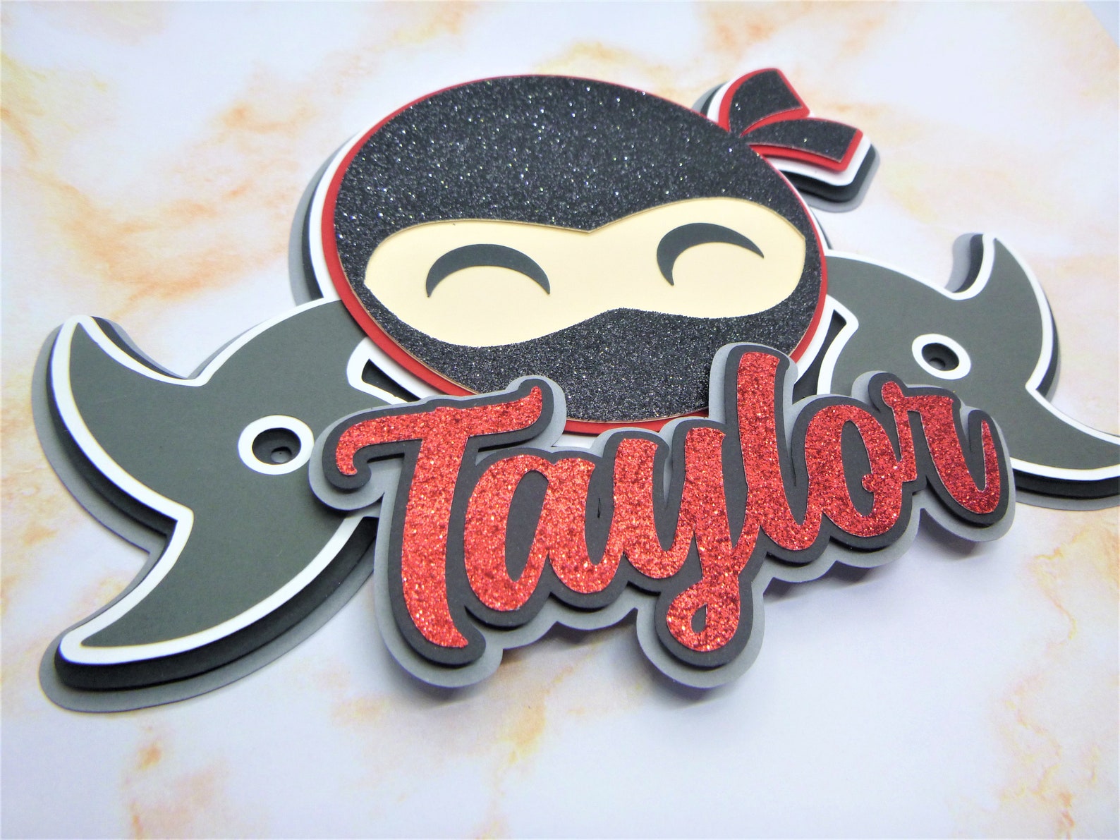 Ninja Cake Topper Personalized Birthday Cake Topper for Kids - Etsy