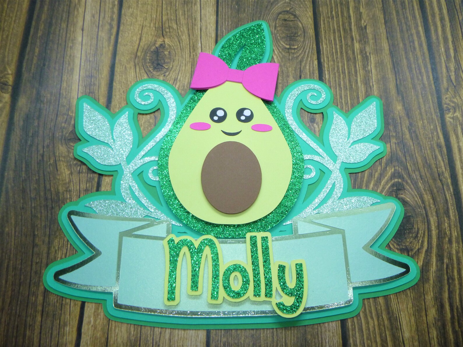 Topper de pastel de aguacate topper de pastel de cumpleaños | Etsy
