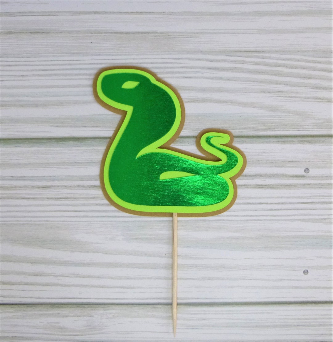 Snake Cupcake Toppers Snake Birthday Party Reptile Cupcake - Etsy