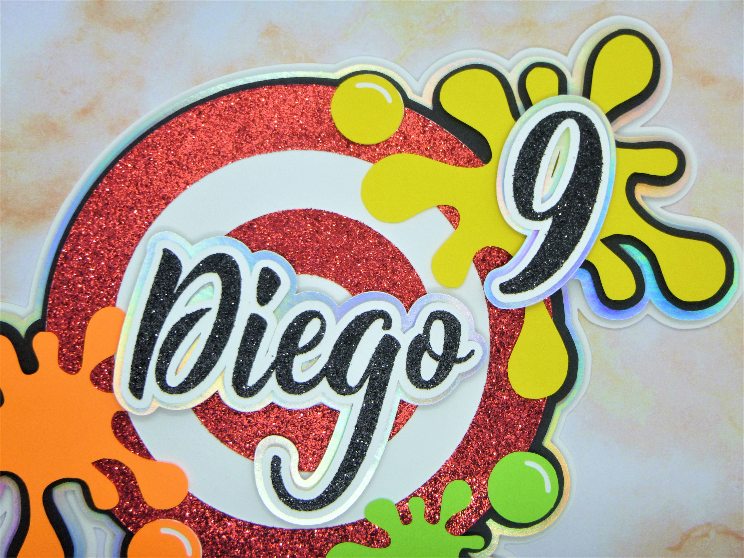 Paintball Cake Topper Personalized Birthday Cake Topper for - Etsy