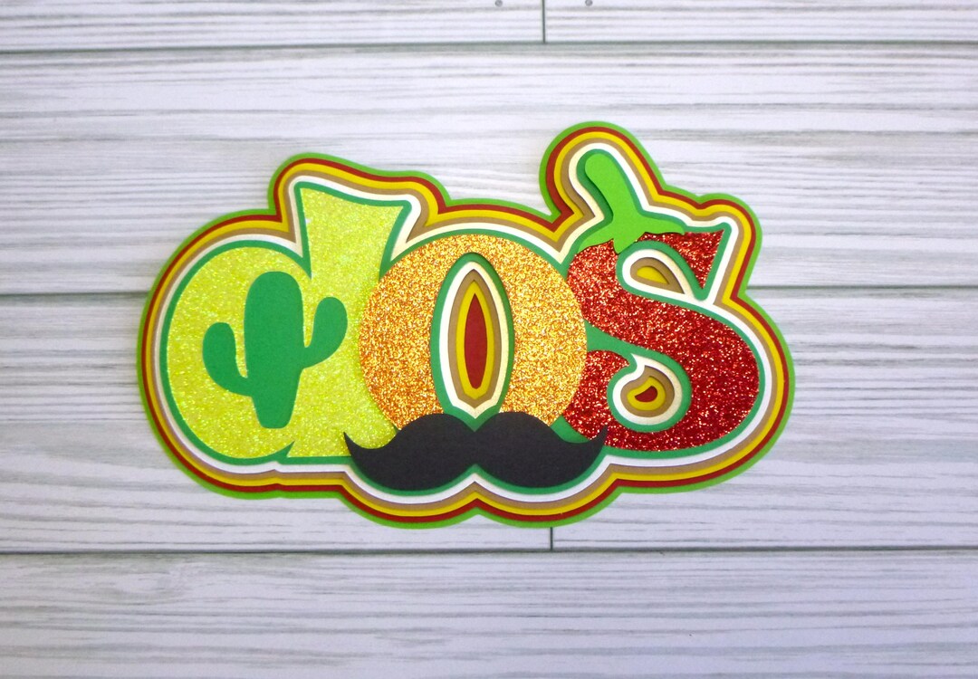 Dos Cake Topper, 2nd Birthday Cake Topper for Kids, Fiesta Theme ...