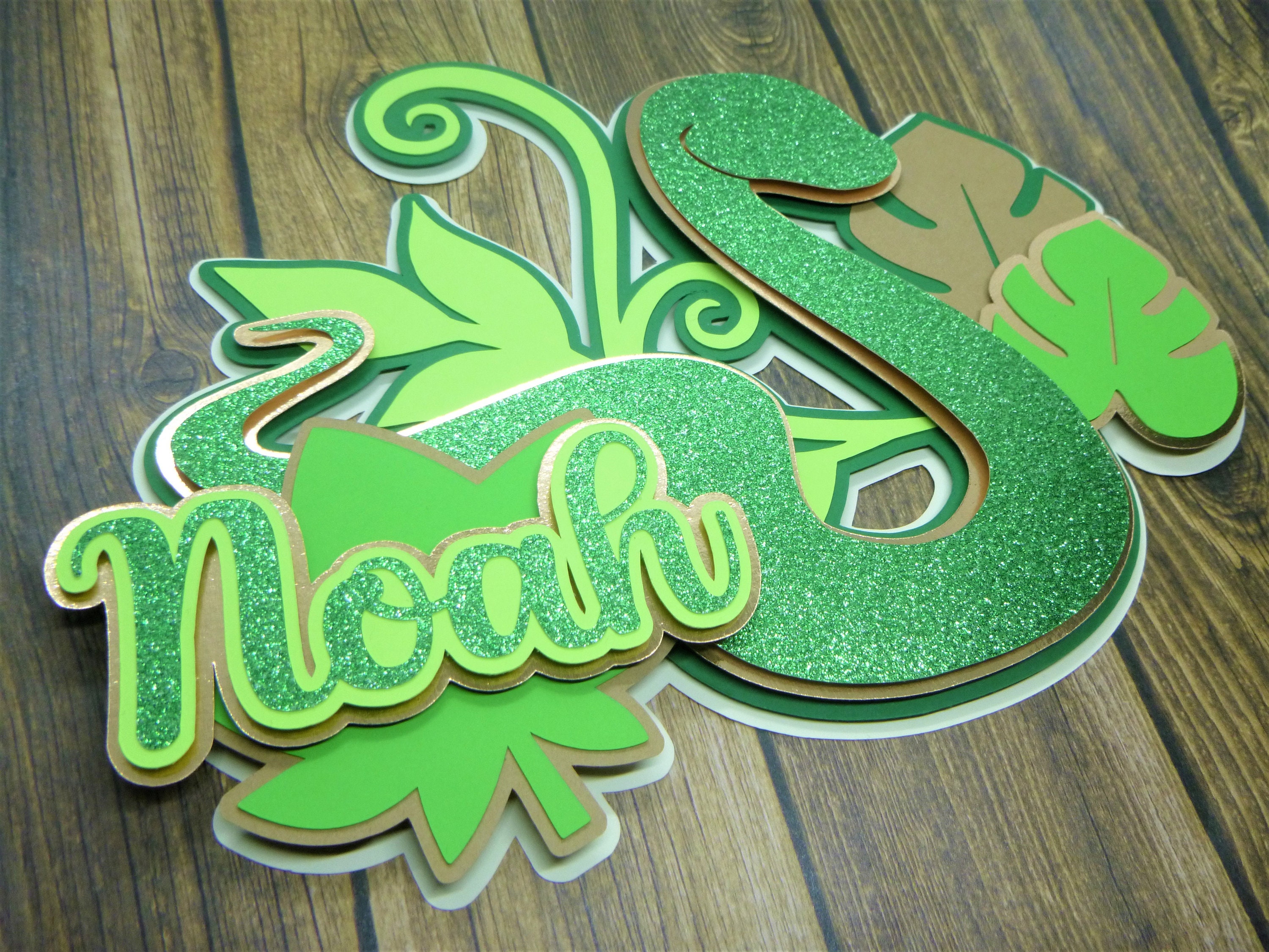 Snake Cake Topper Personalized Birthday Cake Topper for Boys - Etsy