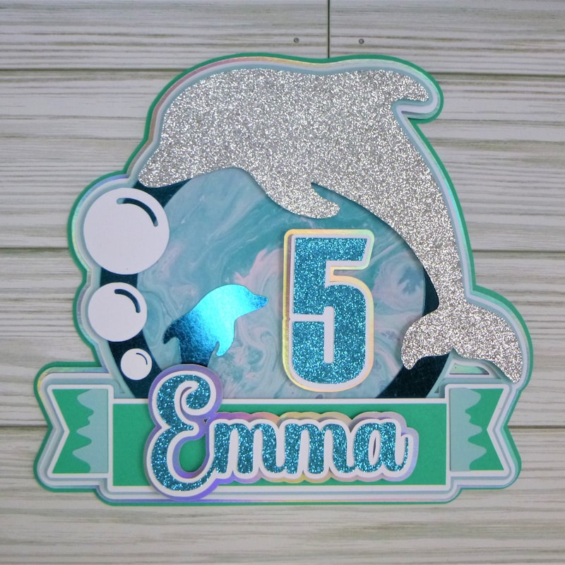 Dolphin Cake Topper - Etsy