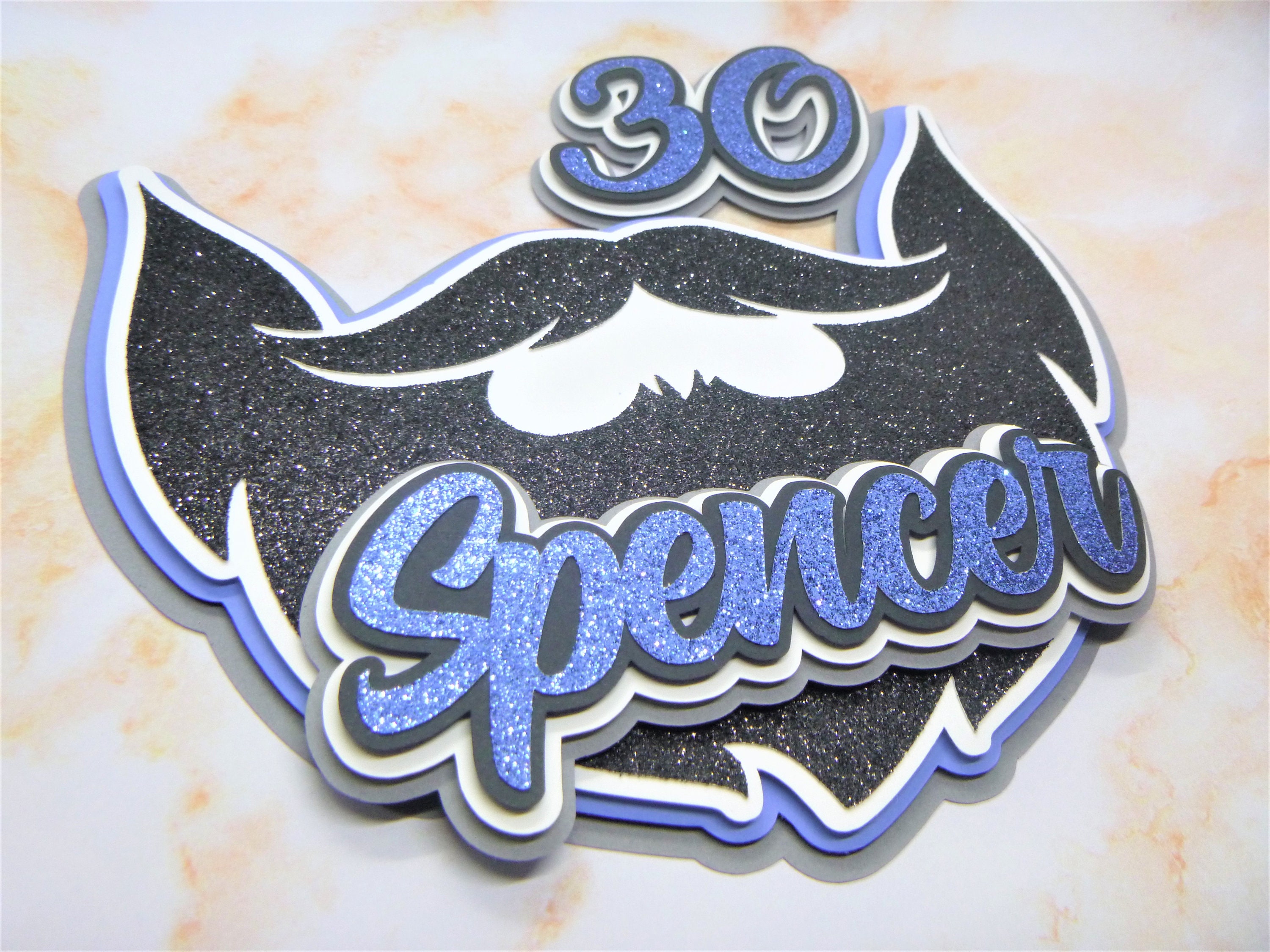 Beard Cake Topper Personalized Birthday Cake Topper for Men - Etsy ...