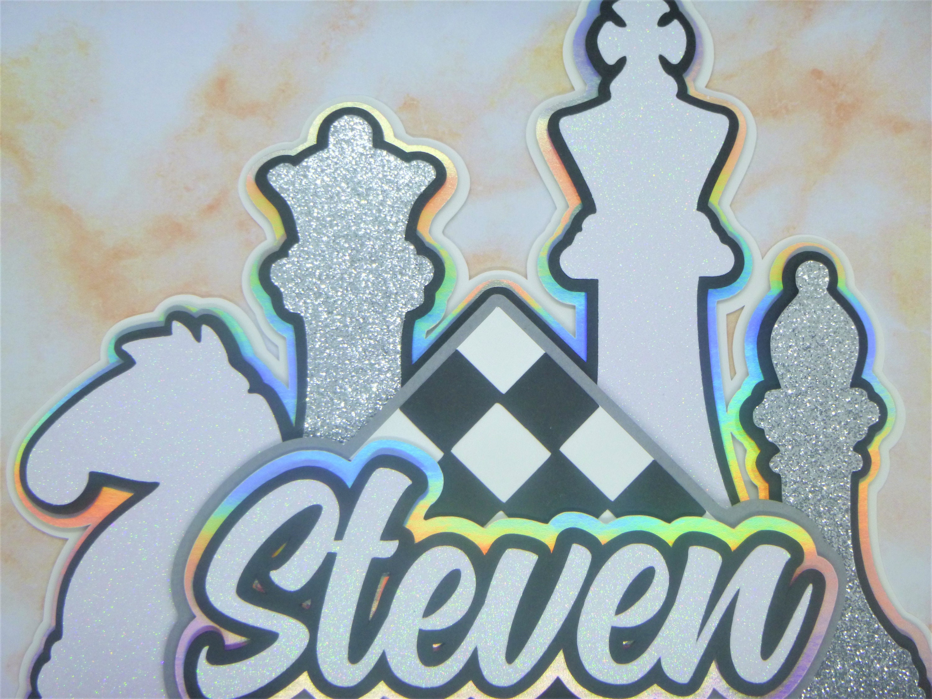 Chess Cake Topper Personalized Birthday Topper for Men Chess - Etsy