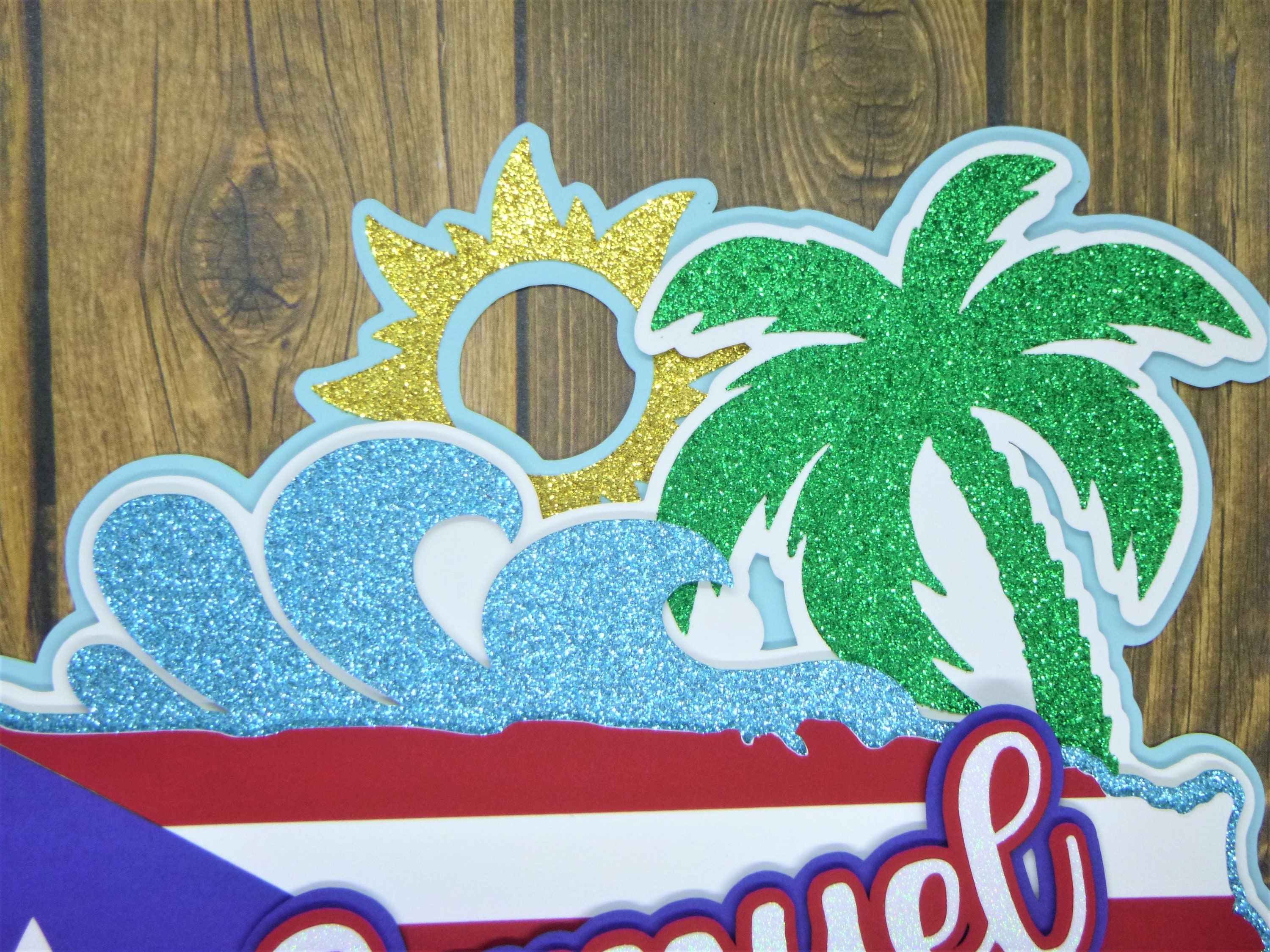 Puerto Rico Cake Topper Personalized Birthday Cake Topper - Etsy