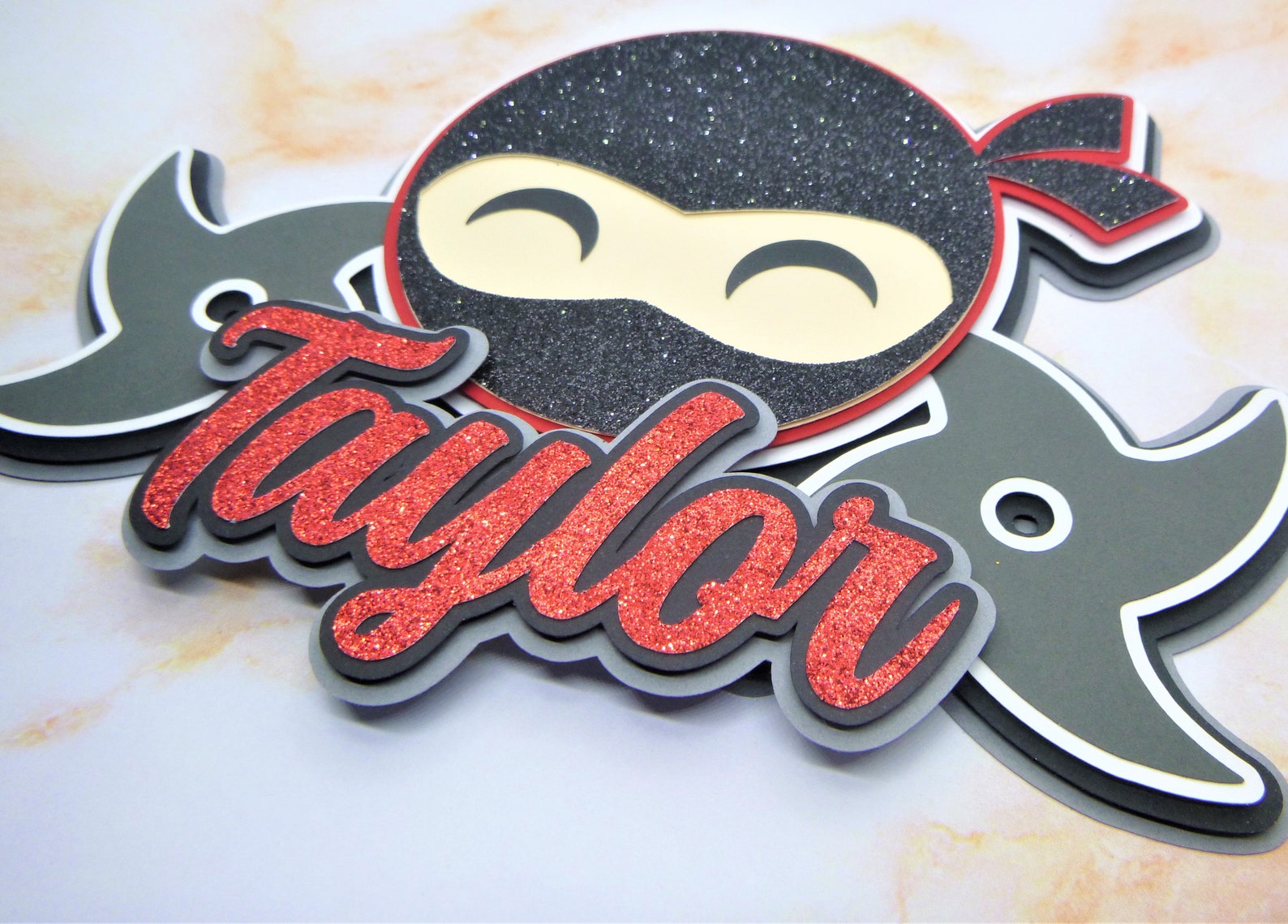 Ninja Cake Topper Personalized Birthday Cake Topper for Kids - Etsy