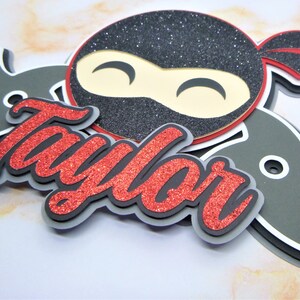 Ninja Cake Topper Personalized Birthday Cake Topper for Kids - Etsy