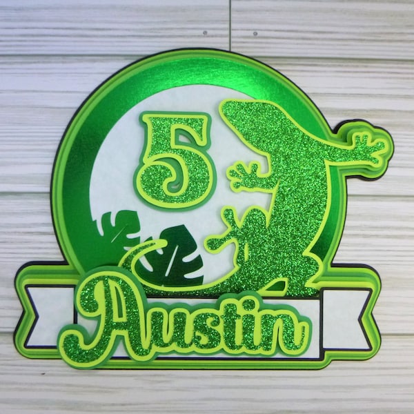 Reptile Cake Topper - Etsy