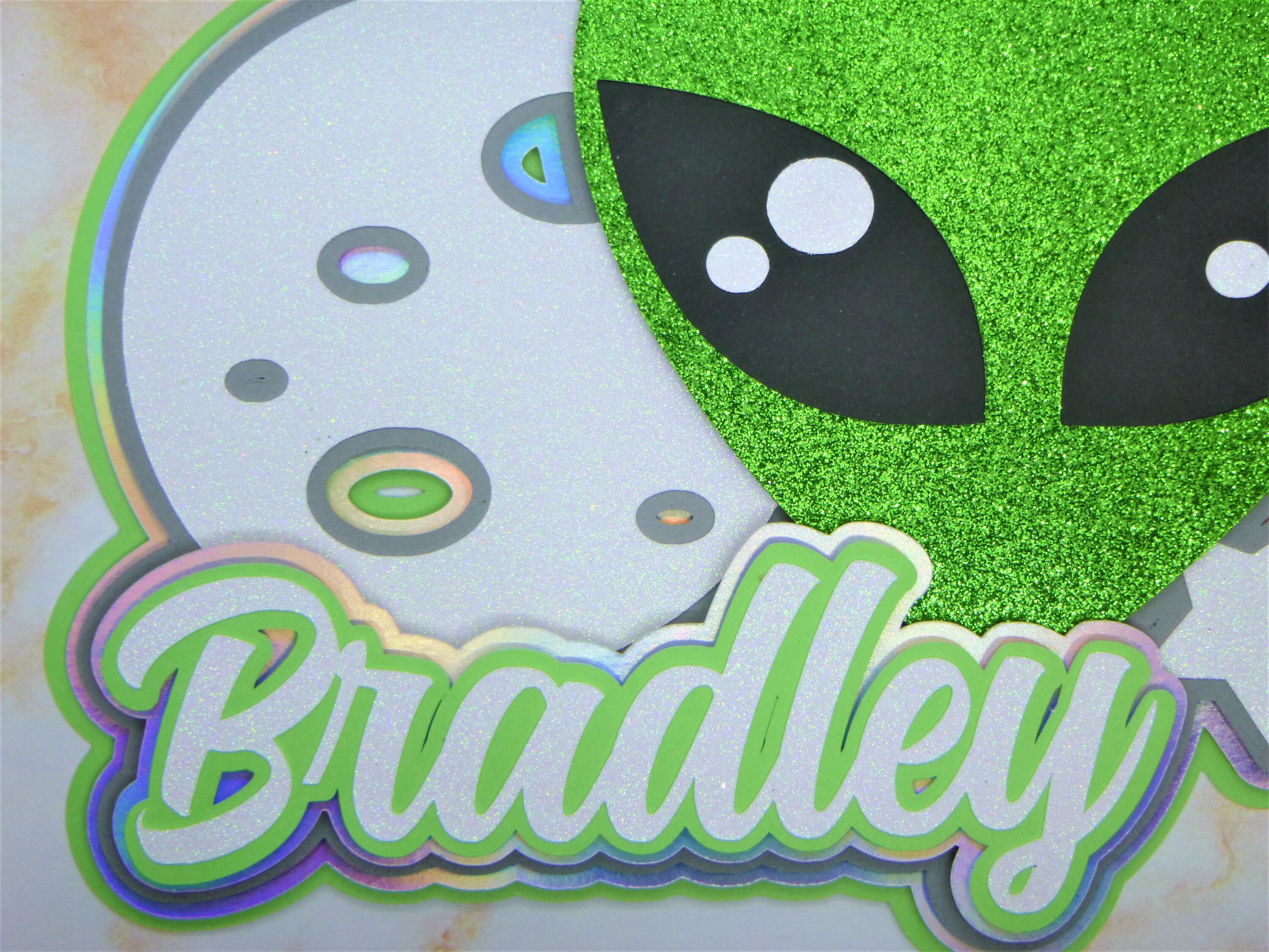 Alien Cake Topper Personalized Birthday Cake Topper for Men - Etsy