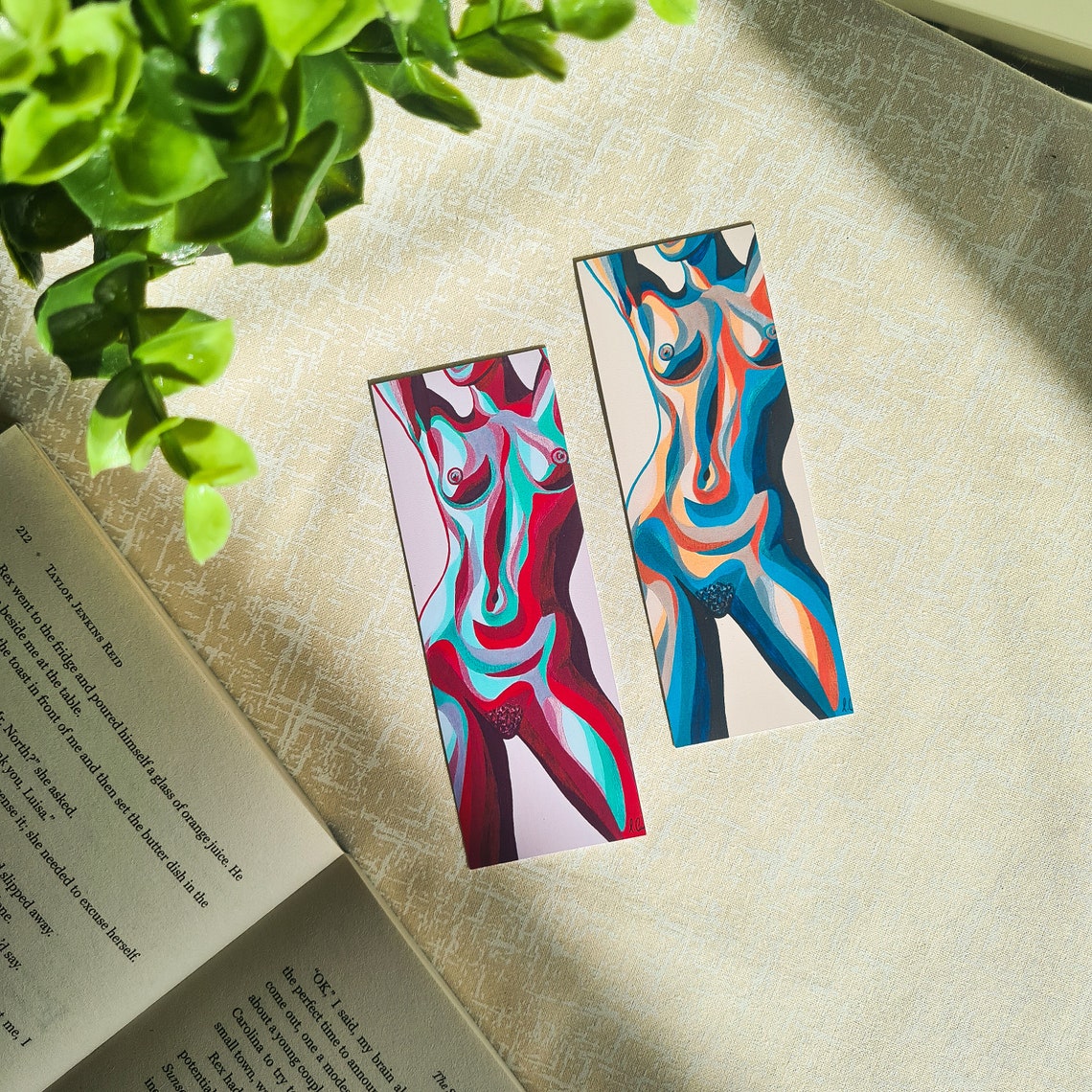 Quirky Nude Bookmarks Body Confidence Nude Woman Female - Etsy