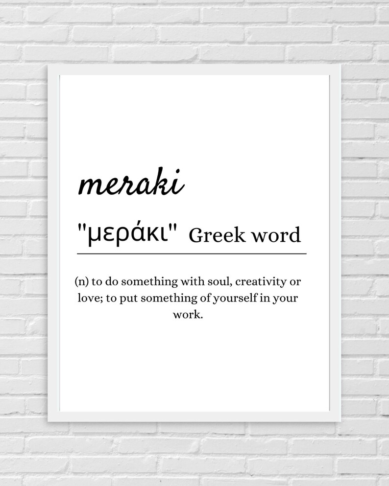 Greek definition print Greek inspiration Greece home decor | Etsy