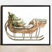 Christmas Sleigh Print Christmas Decor Christmas Printable Wall Art ...
